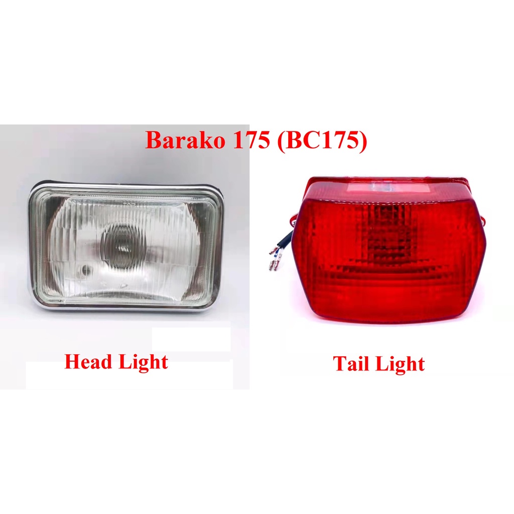Motorcycle Barako 175 ( BC175 ) - Head Light / Tail Light | Shopee ...