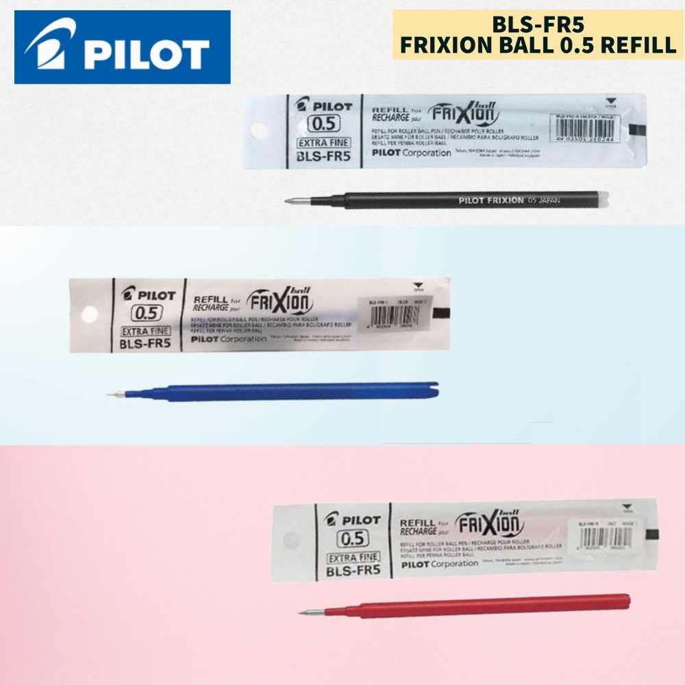 Pilot BLS-FR5 Frixion Ball Refill 0.5mm | Pilot Pen | Shopee Philippines