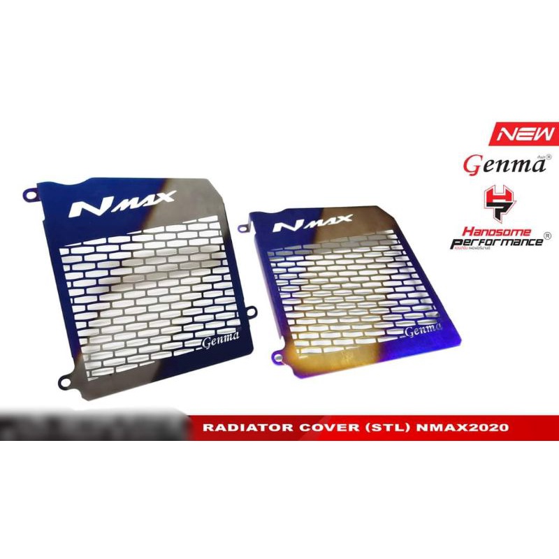 Genma radiator cover stainless nmax v1/v2,aerox,adv 150,sniper 150 ...