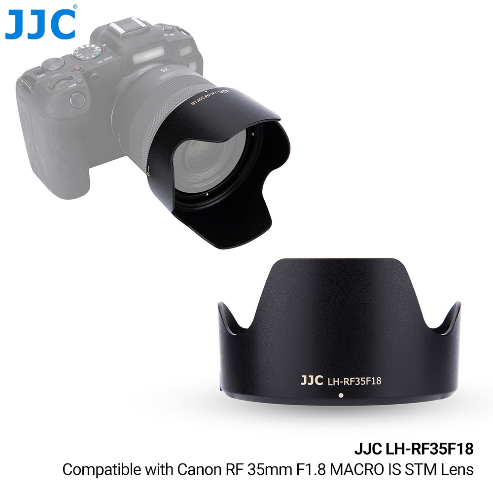 JJC Camera Lens Hood for Canon RF 50mm F1.8 / 85mm F2 / 16mm / 24mm / 28mm / 35mm / 15-35mm / 24 ...