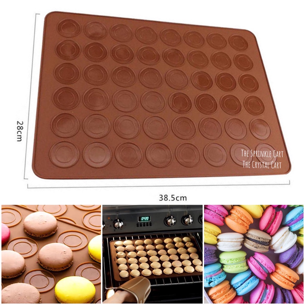 48-Holes Silicone Macaron Baking Mat Molder Non-Stick Oven Baking SHD | Shopee Philippines