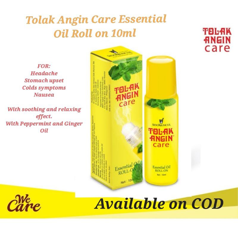 TOLAK ANGIN CARE ESSENTIAL OIL PAIN RELIEVER 1 ROLL ON 10ML | Shopee ...