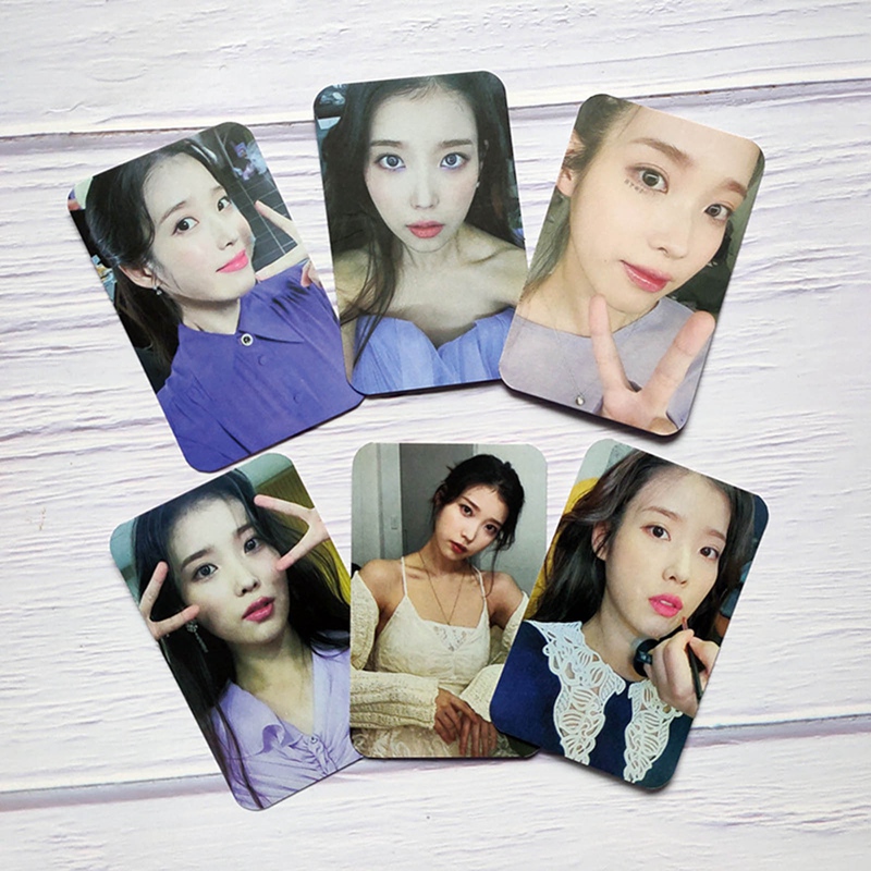 Kuhong 6Pcs/set IU 'LILAC' PHOTOCARD/POSTER 5TH ALBUM LOOSE ITEMS PHOTO ...