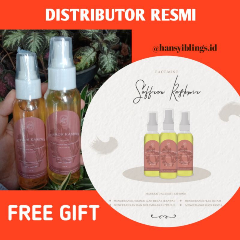 (Free GIFT) facemist Saffron by phoebe Saffron facemist phoebe with zam-zam water | Shopee ...