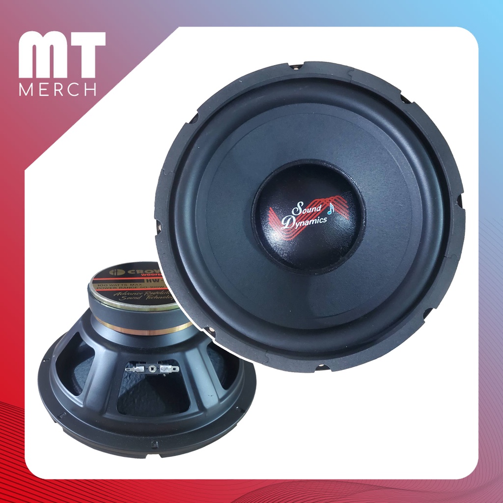 [MTY] Crown (HW-1010) 10" 100 watts 8 ohms Hi-Fi Woofer Speaker - Sold ...