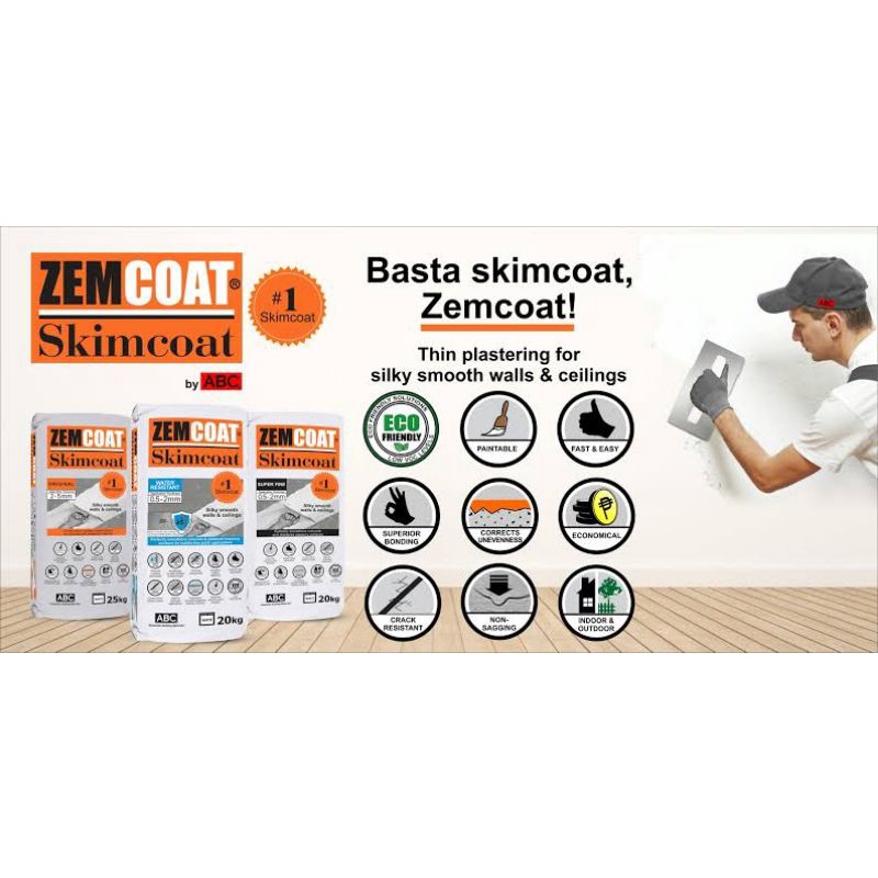 Skimcoat ABC Zemcoat the Number 1 Skimcoat in PH | Shopee Philippines
