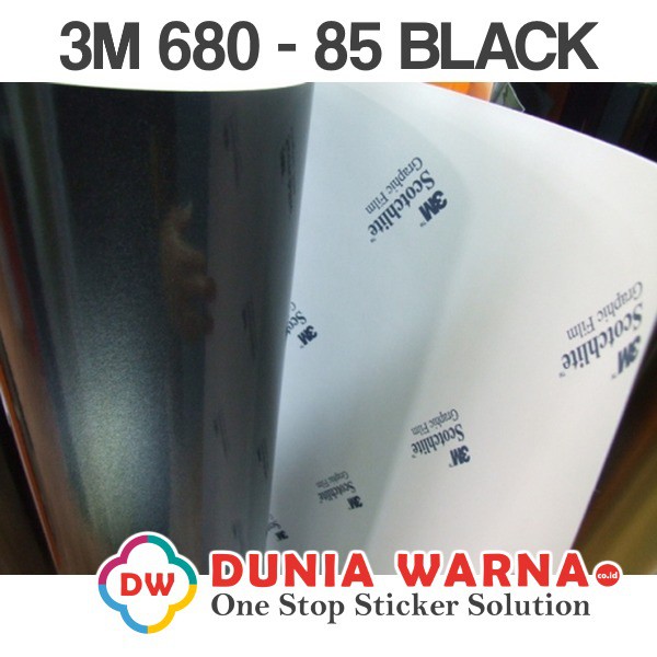 MATA [Per Meter] 3M SCOTCHLITE 680-85 BLACK Reflective Graphic Film ...