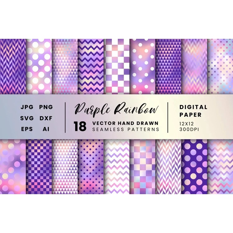 Purple Rainbow A4 Sublimation Print / Infusible Ink Transfer Paper for ...