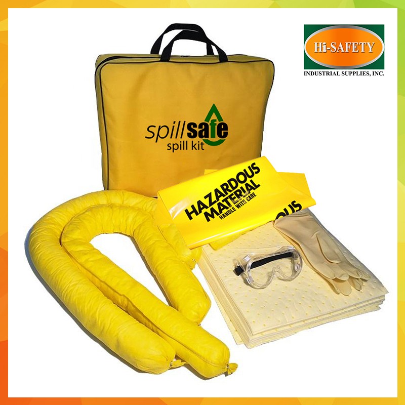 SPILLSAFE Portable Spill Kit/ Standard Universal Oil Chemical Spill ...