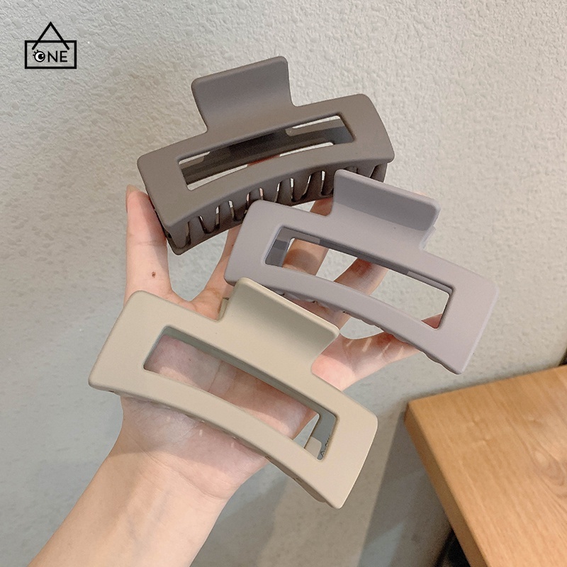 Fashion Simple Frosted Acrylic Hairpin Hair Grip Geometric Hollow ...