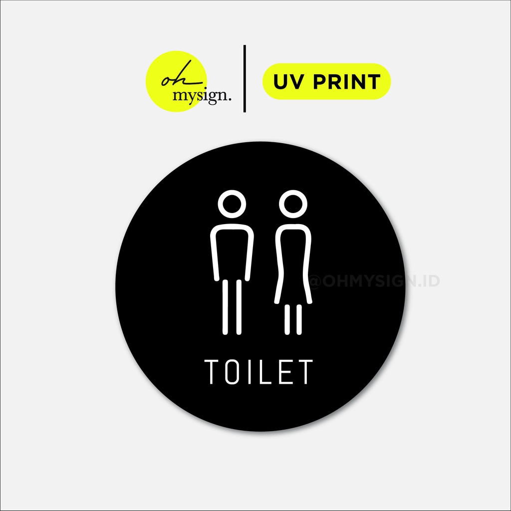 Writing Toilet Sign Board Acrylic Sign Board Paste Signage Wall Label ...