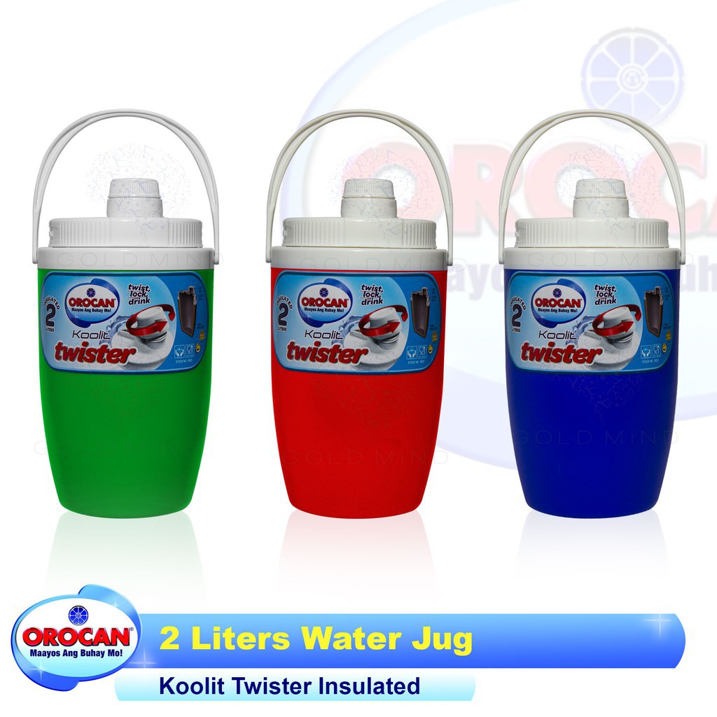 OROCAN KOOLIT TWISTER 1.0L / 2.0L WATER COOLER JUG WATER STORAGE ...