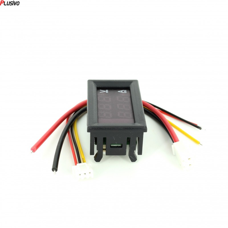 Red-Blue Panel Voltmeter and Amperemeter 0-100 V, 10 A | Shopee Philippines