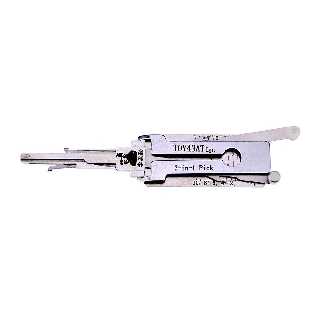 Original LISHI 2 In 1 Camry TOY43AT Ign 2 in 1 decoder and lock pick ...