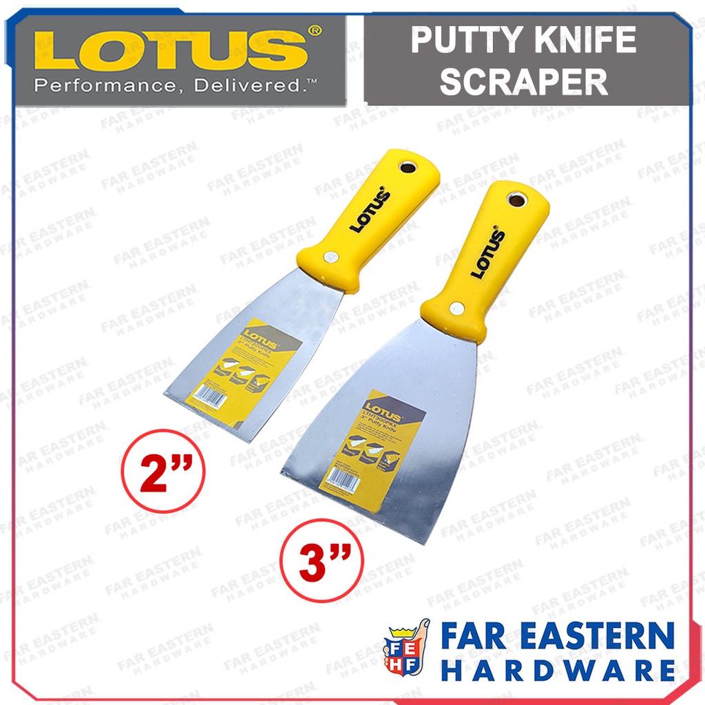 LOTUS Putty Knife Scraper 2" | 3" LTHT | Shopee Philippines