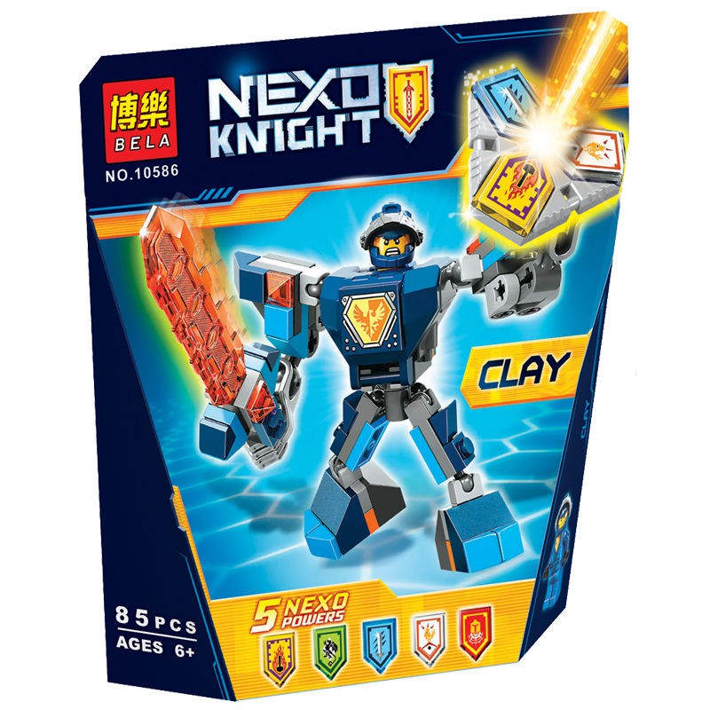 Nexus Knights 10587 Macy Aaron Axl Lance Nexo Knight CLAY 70364 70365 ...