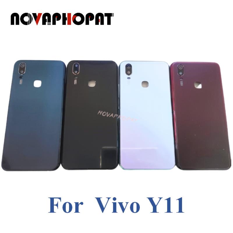 Novaphopat For VIVO Y11 2019 Middle Frame Bezel Back Cover Battery Door ...