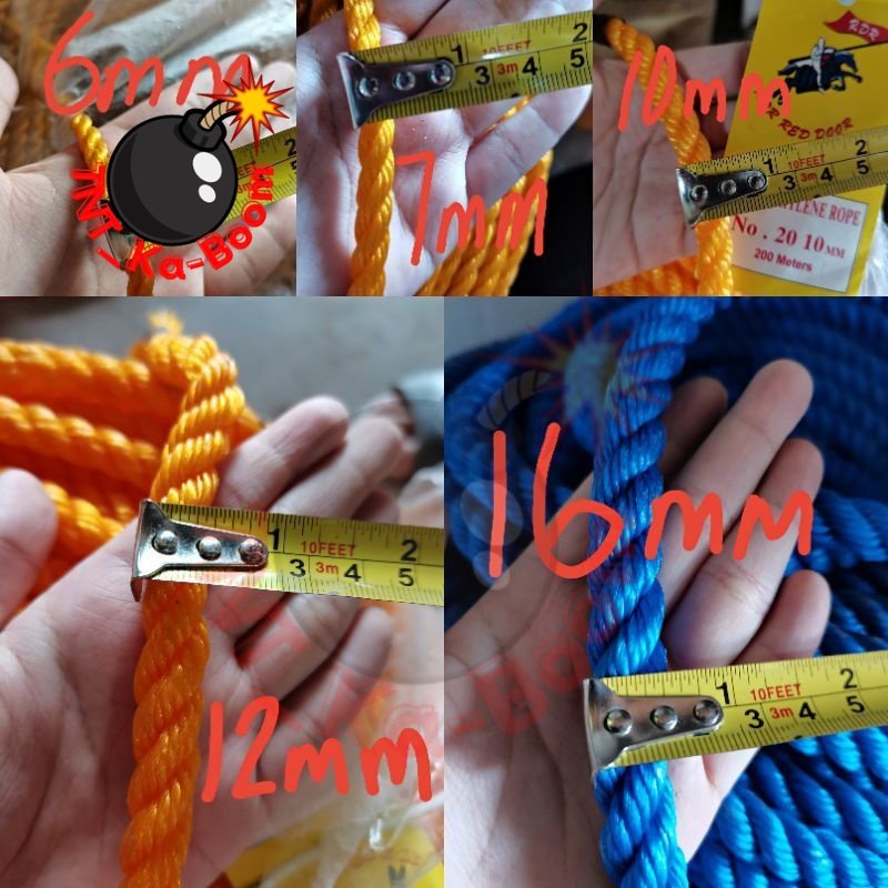 Polyethylene rope | 6mm| 7mm | 8mm | 10mm | Per roll | 200 meters ...