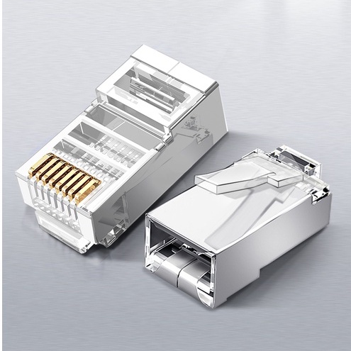 Gigabit Network RJ45 8P8C Cat6 Modular Plug Ethernet Cable Male ...