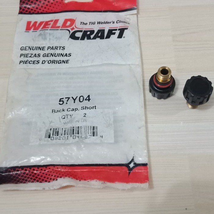 2 PCS Weldcraft 57Y04 TIG Back Cap Short Back Cap fits Tig Fit ...