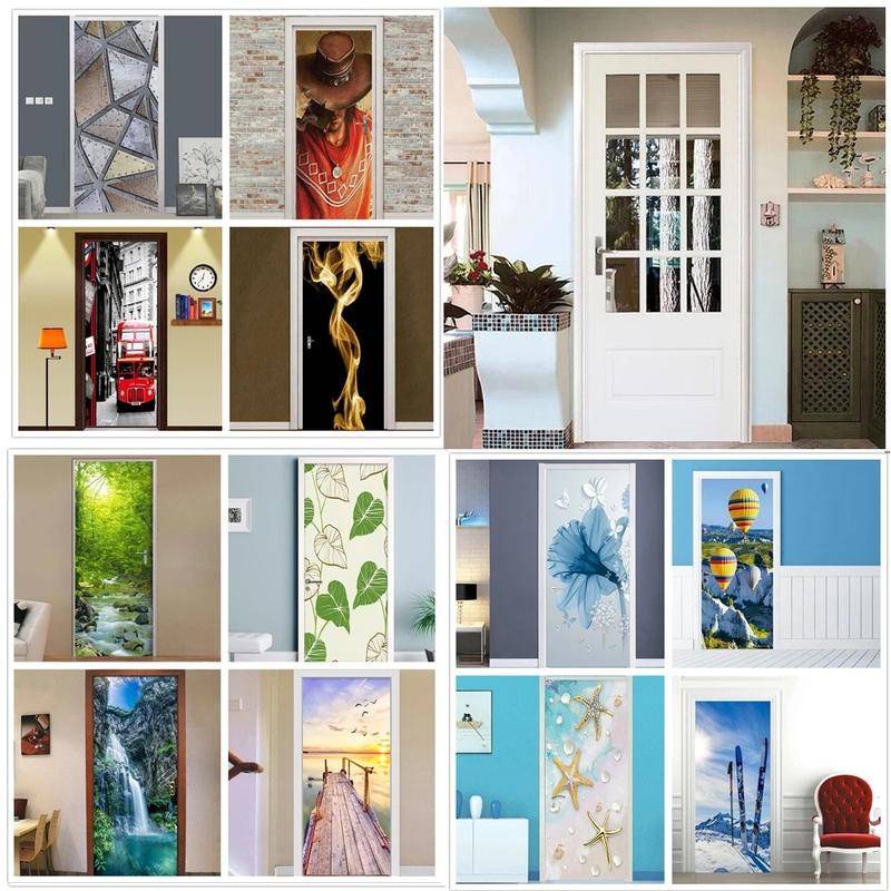 3D Simulation Gate Door Sticker For Living Room Bedroom Decoration ...