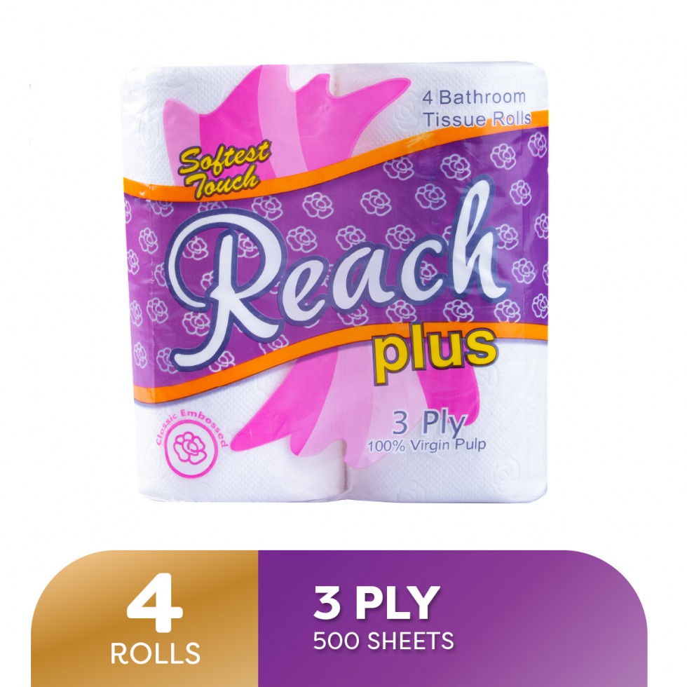 Reach Bathroom Tissue 3Ply 500Sheets By 4S | Shopee Philippines