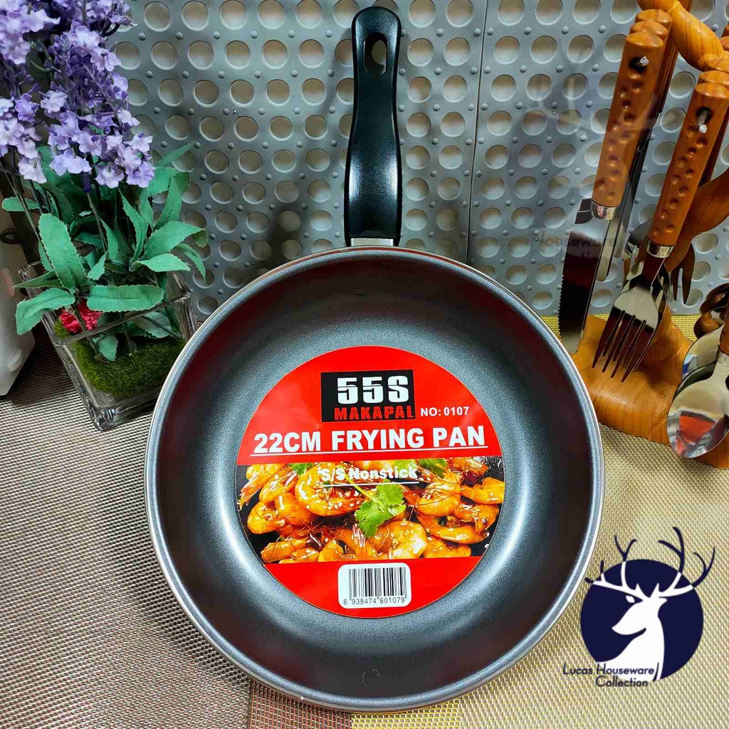 STAINLESS STEEL NON-STICK FRYING PAN COOK WARE (EASY TO CLEAN) WOK STIR ...