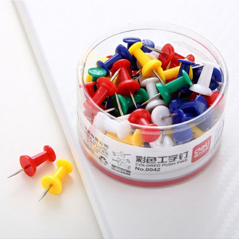 Push Pins Assorted Color (50 PCS PER PACK) | Shopee Philippines