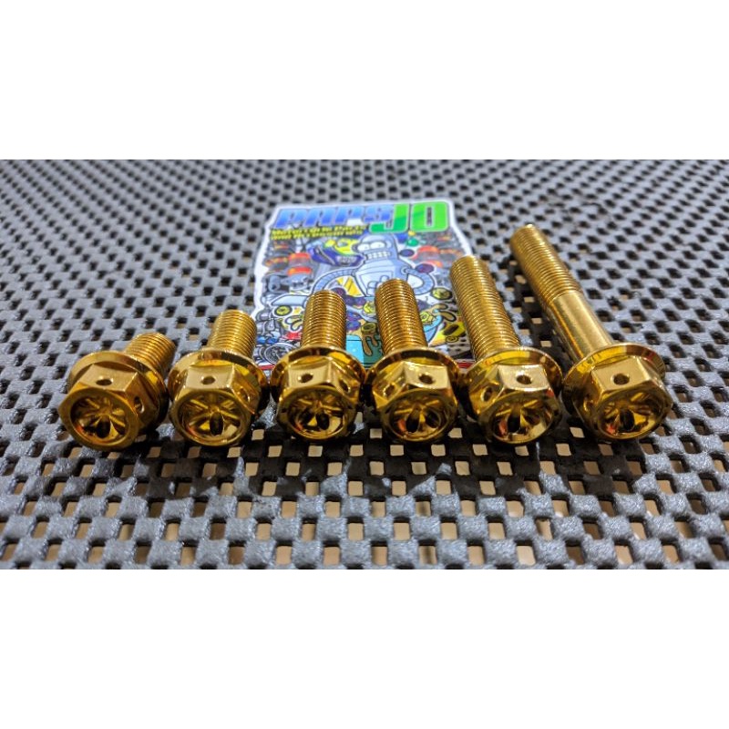 HENG BOLT GOLD FLOWER TYPE FINE THREAD M10 ( 10X20, 10x25, 10x30, 10x35 ... HENG BOLT GOLD FLOWER TYPE FINE THREAD M10 ( 10X20, 10x25, 10x30, 10x35 ...