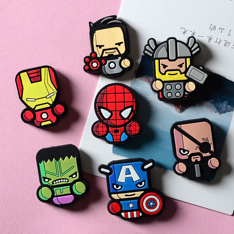 Set of PVC Cute Marvel Fridge Magnetic Sticker Famous Cartoon ...