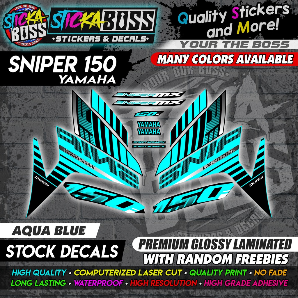 STICKER DECALS for SNIPER 150 ASSORTED COLORS (S150STDE) By STICKABOSS ...