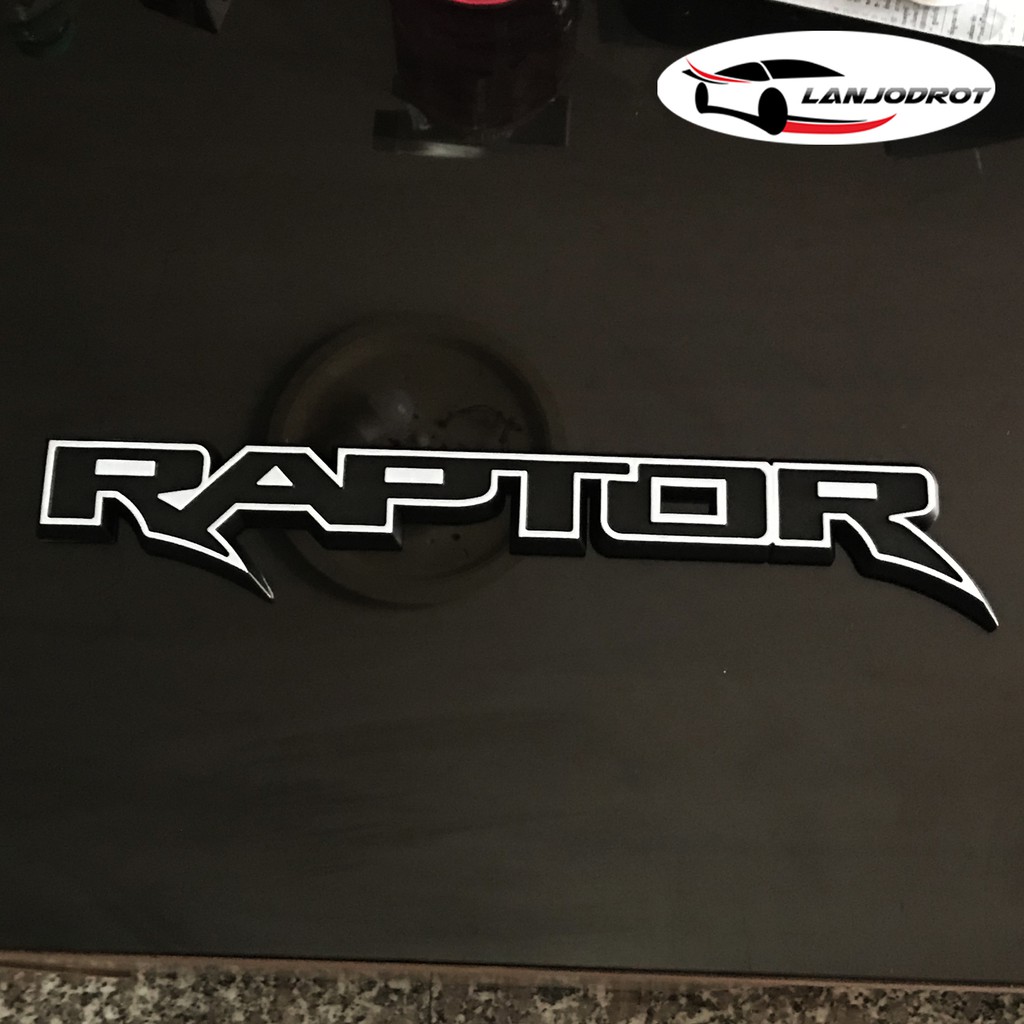 Car Styling Logo Letters RAPTOR Black Attached To The Trunk Lid Size 4 ...