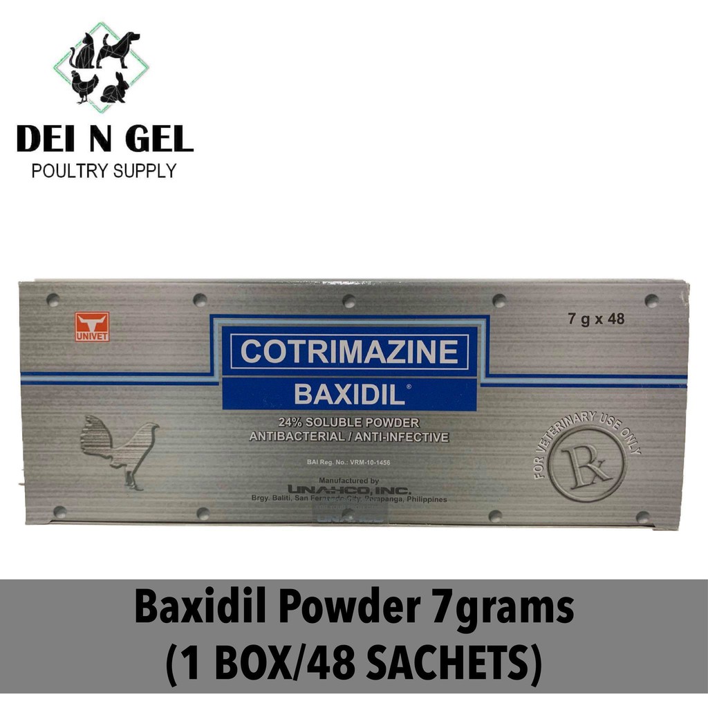 Univet Baxidil Powder 7grams (1 BOX/ 48 SACHETS) | Shopee Philippines