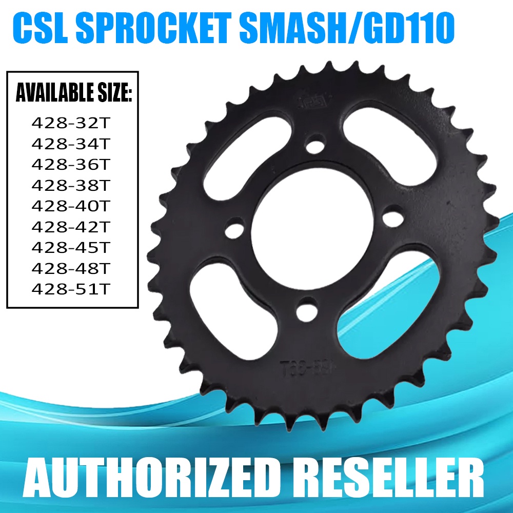 REAR SPROCKET FOR SUZUKI SMASH / RAIDER- J / GD110 / SHOGUN125 (428-32 ...