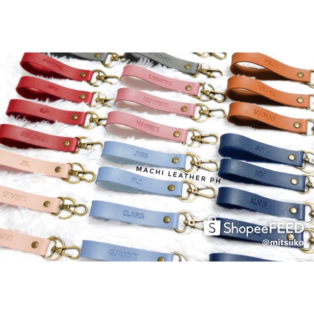 Personalized Personalised Keychain / Key holders with Hook | Shopee ...