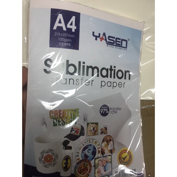 Sublimation paper A4(100pcs)A3(50pcs) | Shopee Philippines