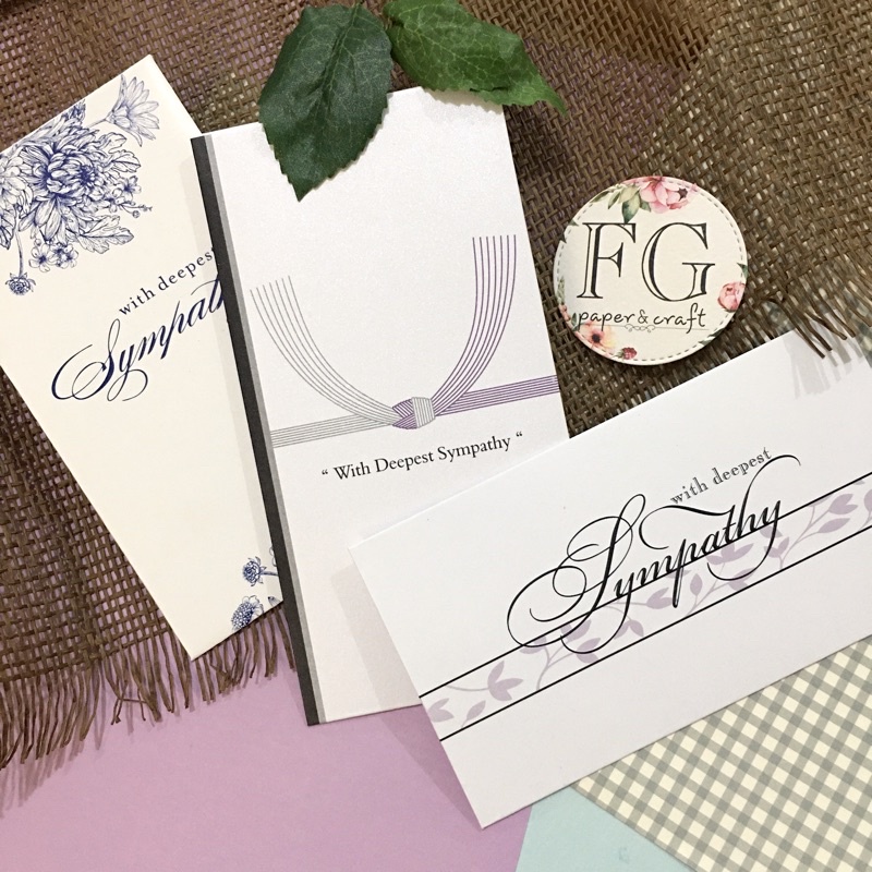 Condolence Condolences Envelopes 6pcs, Angpau Amphy by fgpaper | Shopee ...