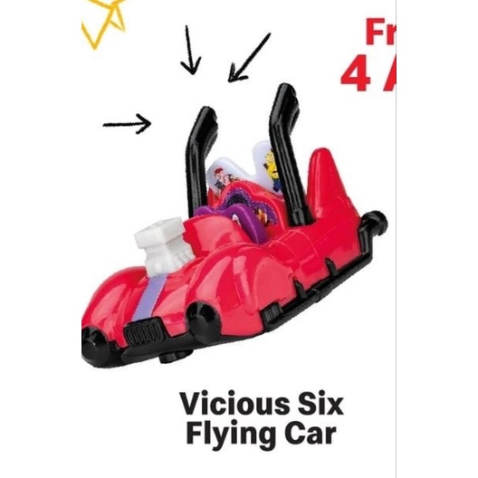 2022 McDonald's minions (gru's grabber/vicious six flying car) | Shopee ...