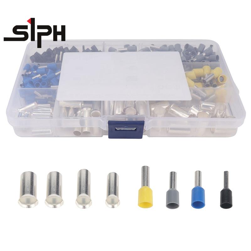 390Pcs AWG (2 4 6 8 10 12 14 16) Wire Ferrules Kits Crimp Terminal ...