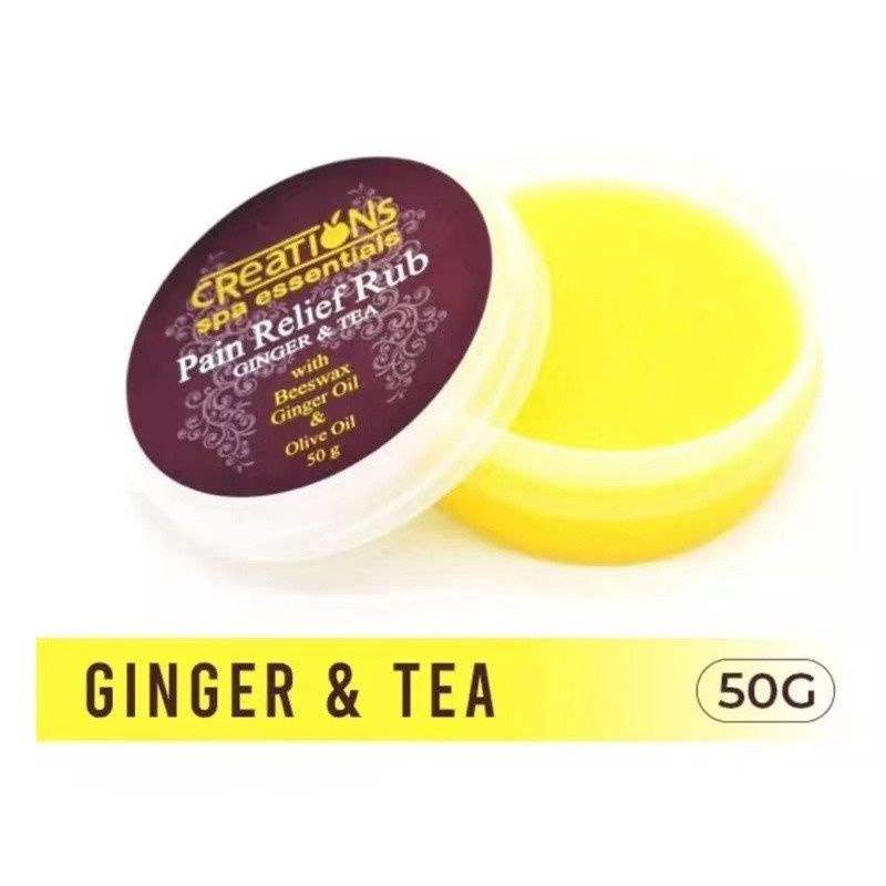 Creations ginger tea 50g Spa Essentials Pain Relief Rub GINGER 50g ...