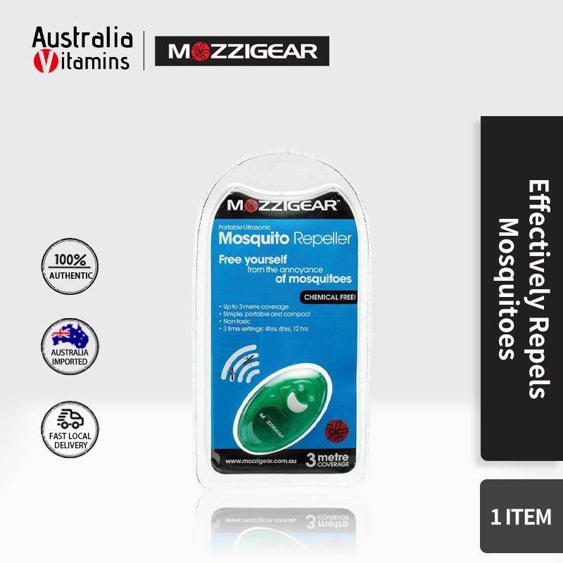 Mozzigear Portable Ultrasonic Mosquito Repeller 3 Metre Coverage ...