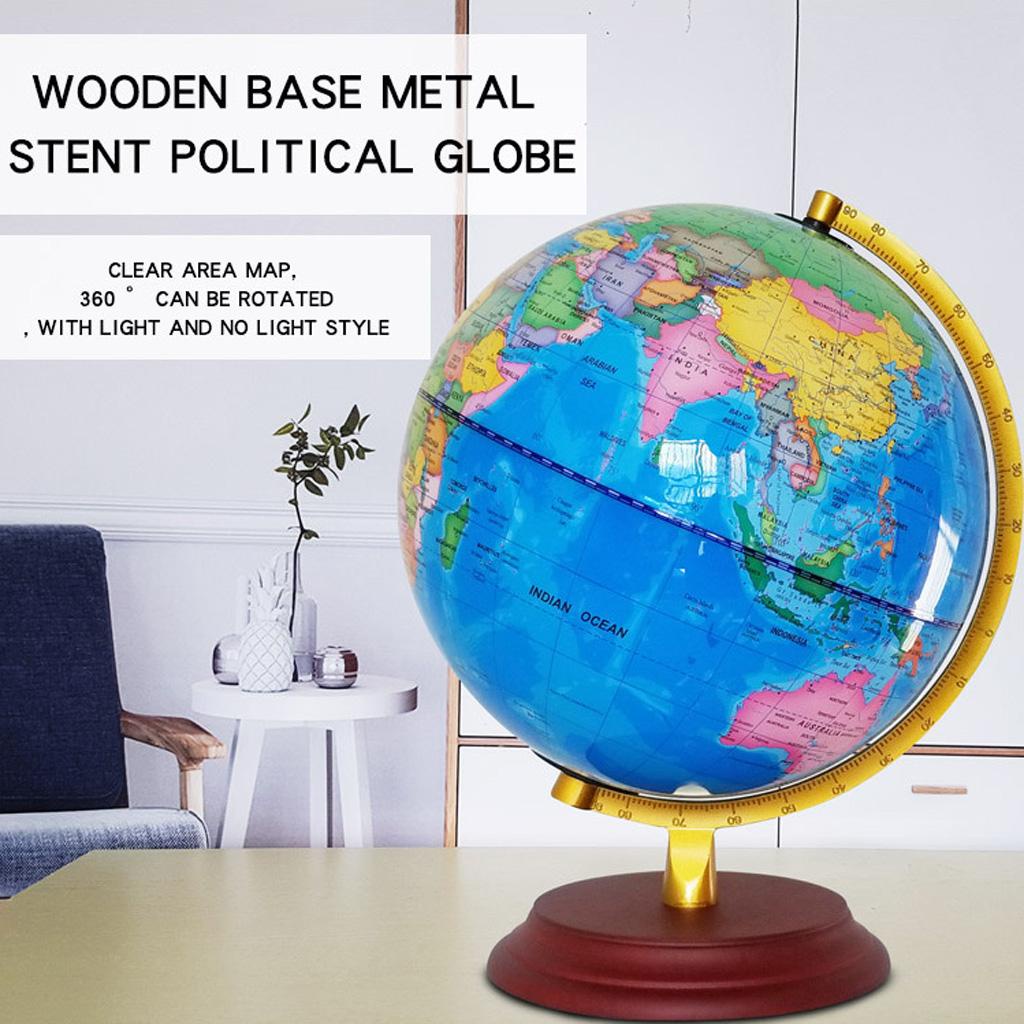 32CM LED Light World Earth Globe Map Geography Educational Toy | Shopee ...