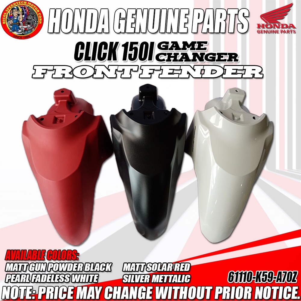 CLICK 150i GAME CHANGER FRONT FENDER (HPI) (GENUINE: 61110-K59-A70Z ...