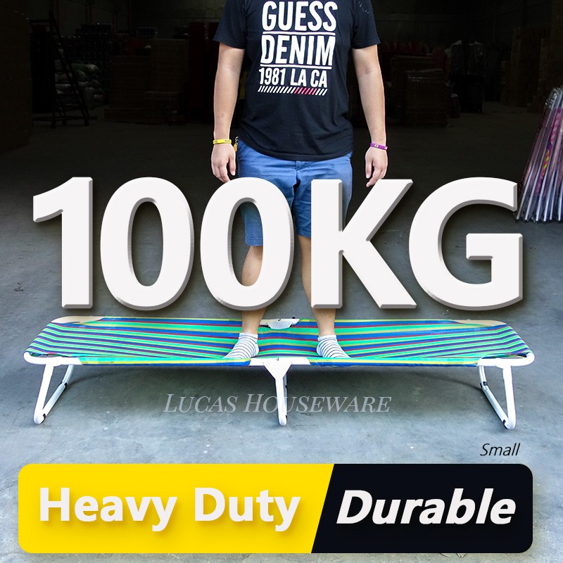 HIGH-QUALITY PORTABLE FOLDING BED NYLON HEAVY DUTY ROUND TUBE ...