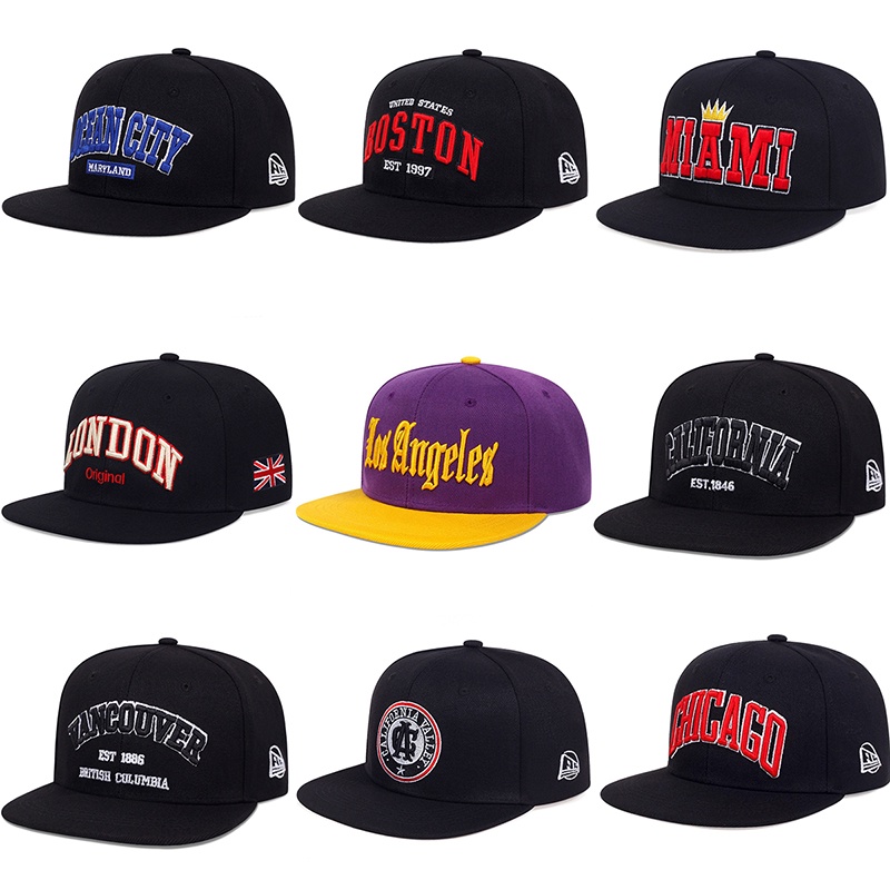 Fashion Letter Embroidered Baseball Cap Cotton Adjustable Hip Hop Hat ...