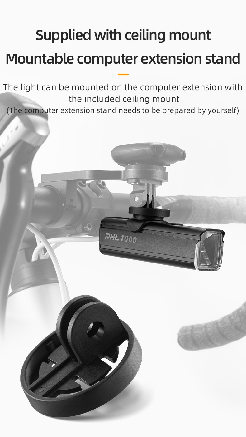 【PH Delivery】ROCKBROS Bicycle Light Dual-Use Front/Hoisting Headlights 1000 Lumens Type-C ...