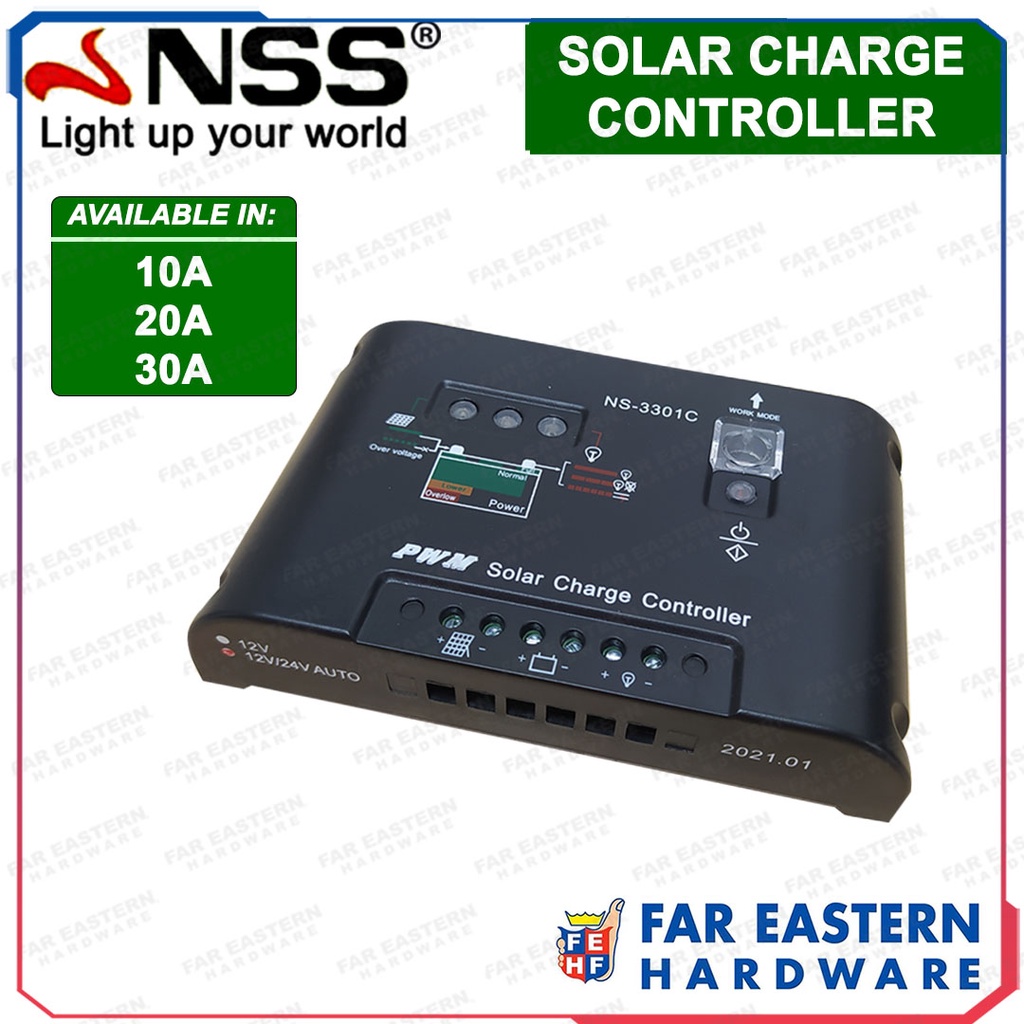 NSS Solar Charge Controller 10A | 20A | 30A | Shopee Philippines