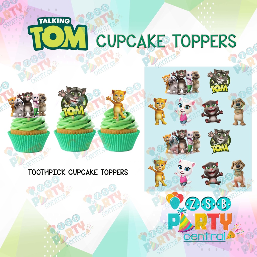 My Talking Tom Cupcake Topper | Shopee Philippines