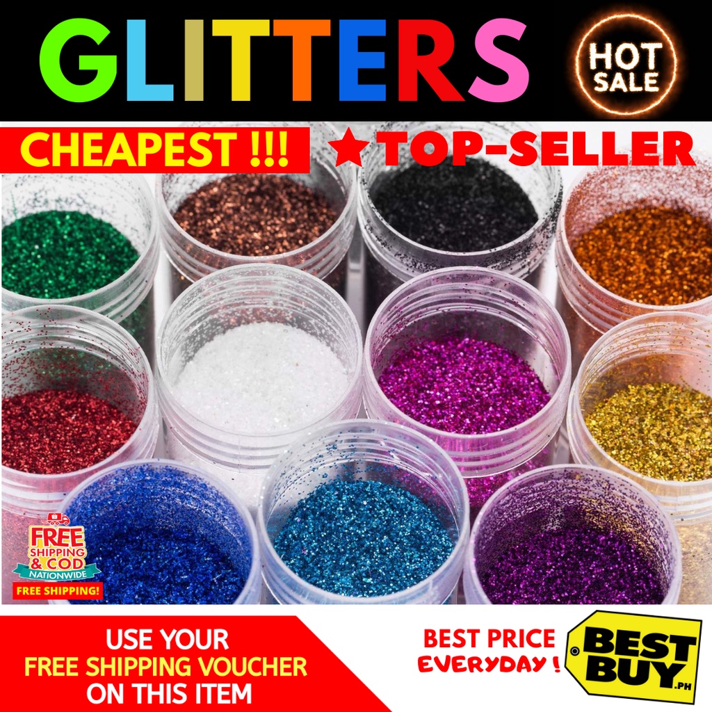 All Colors Fine Glitter Powder | Shopee Philippines
