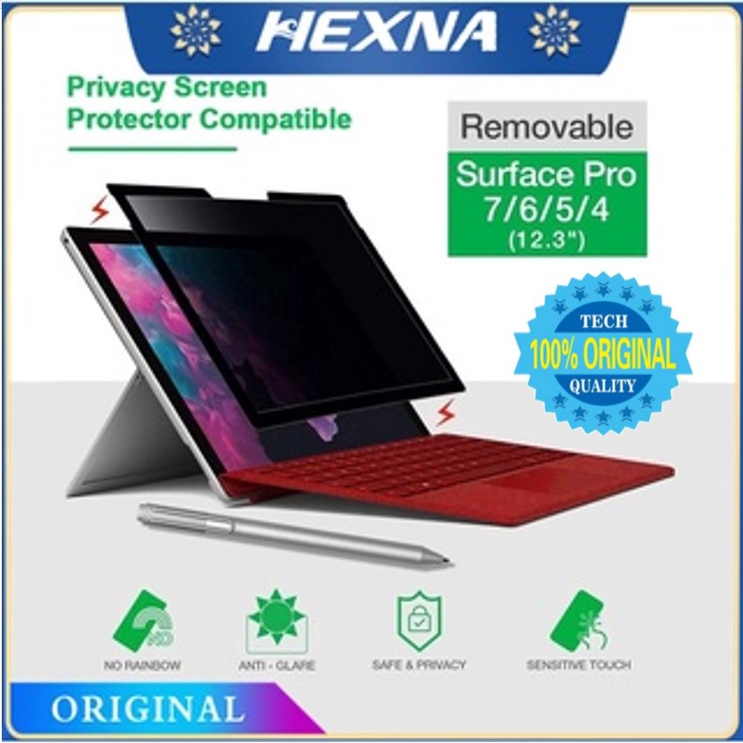 [HEXNA] 2 in 1 For Microsoft Surface Removable&Reusable Privacy Screen ...